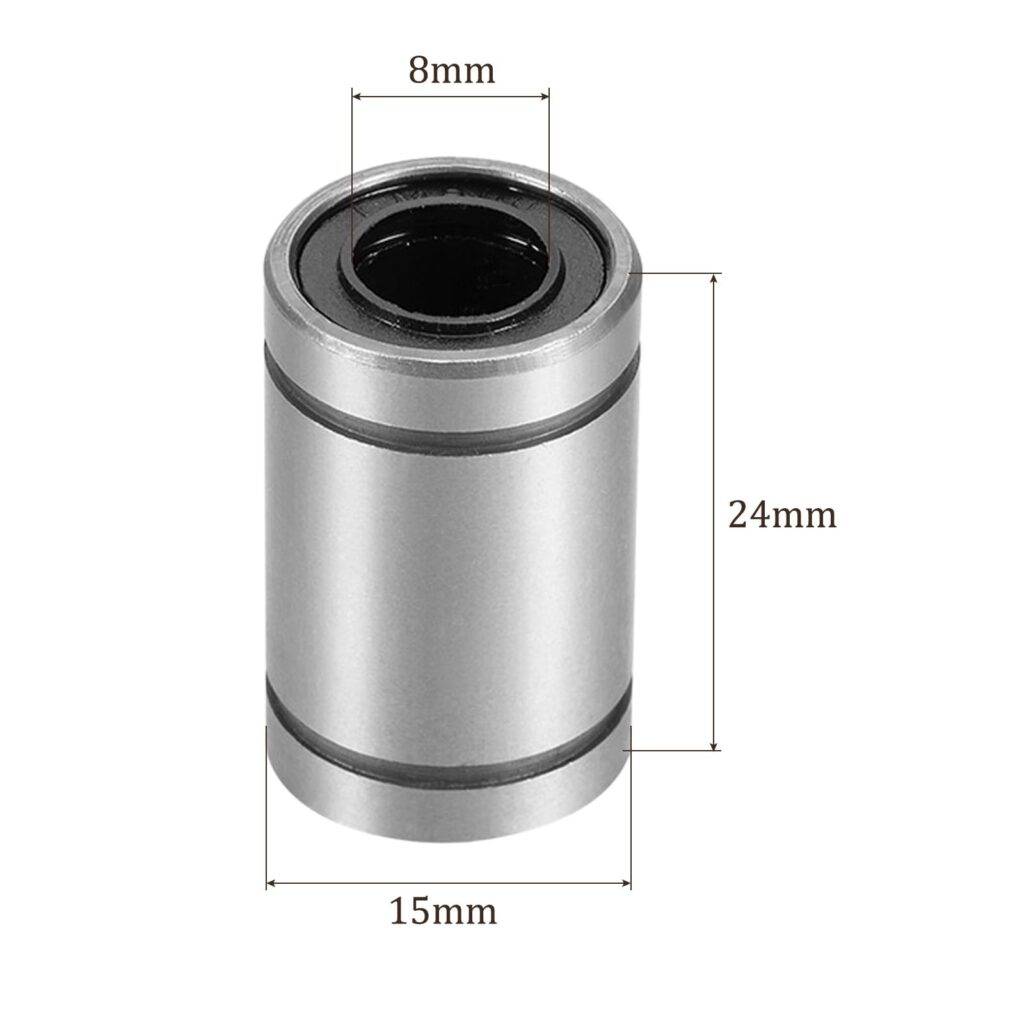 LM8UU Linear Motion Bearing (8mm X 15mm X 24mm) | Bluepack Nova